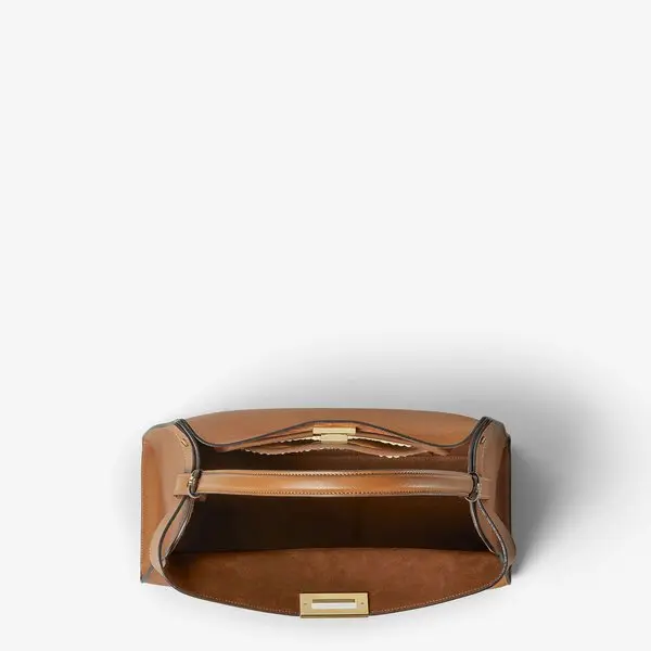 Fendi Way Medium Sellier Leather Bag - [brown]